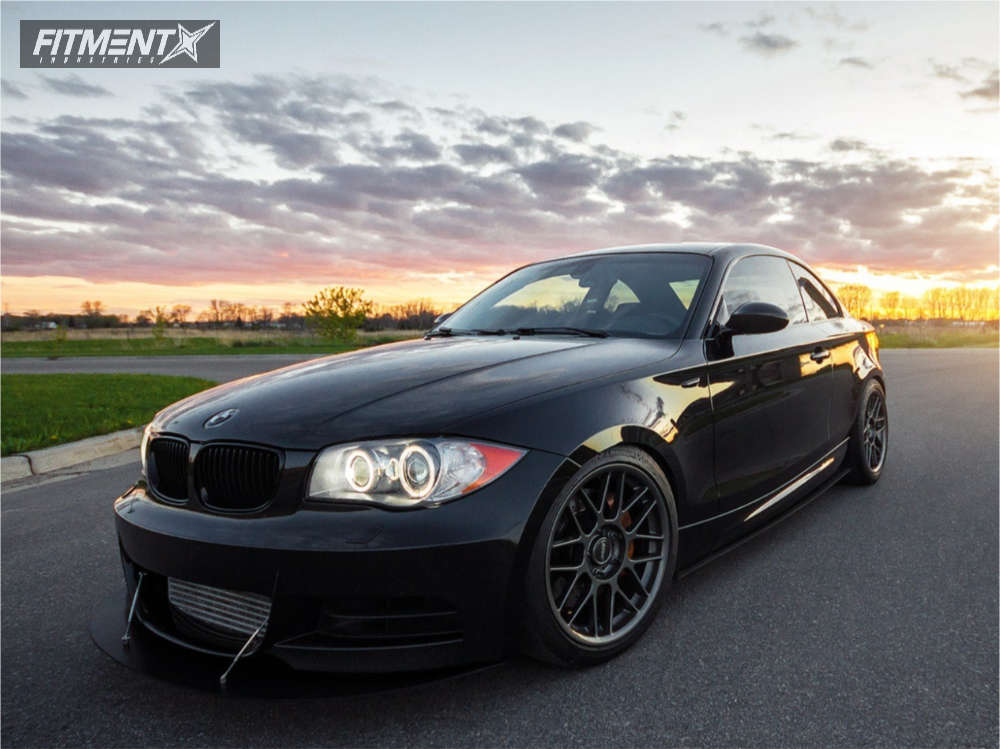 2008 BMW 135i Base with 18x8.5 Apex and Michelin 235x40 on Lowering ...