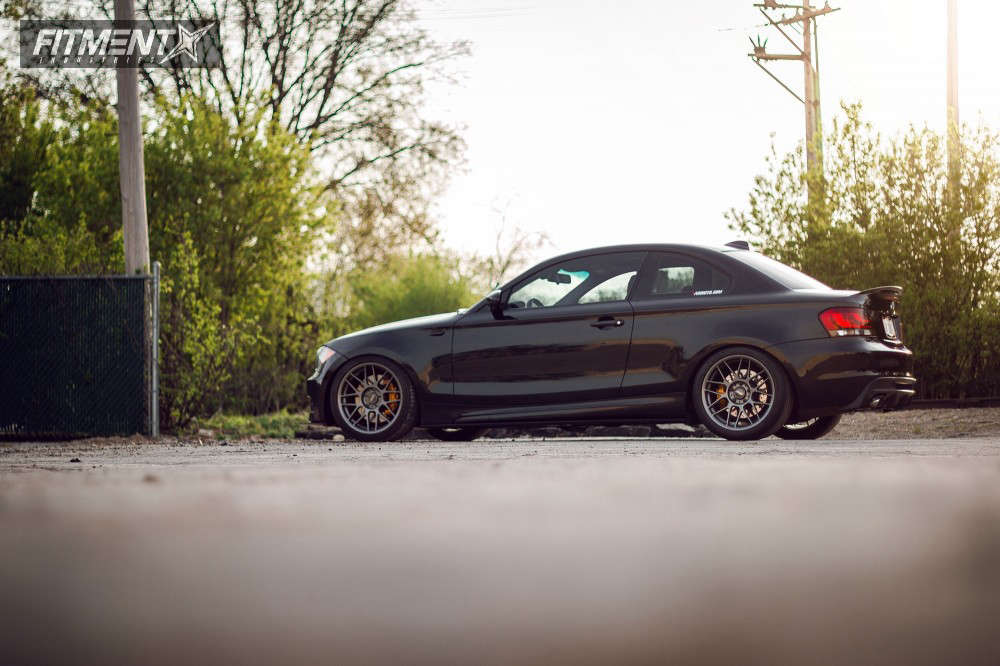 2008 BMW 135i Base with 18x8.5 Apex and Michelin 235x40 on Lowering ...