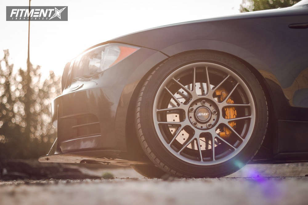 2008 BMW 135i Base with 18x8.5 Apex and Michelin 235x40 on Lowering ...