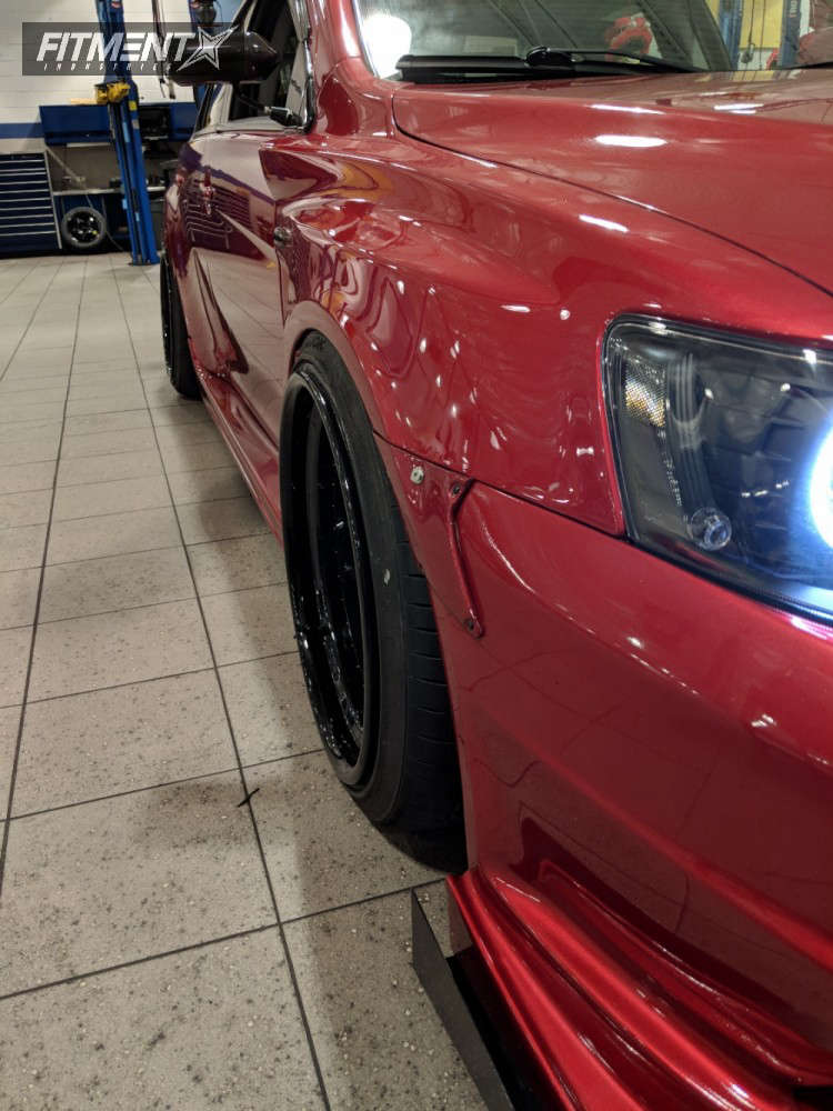 2008 Mitsubishi Lancer with 18x11 Brada Other and Hankook 255x35 on Air ...