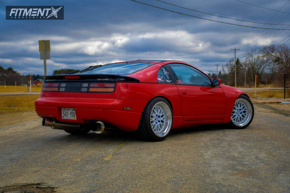 1991 Nissan 300ZX with 18x9.5 Work Meister and Bridgestone 255x35 on ...