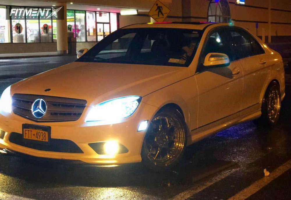 2009 Mercedes-Benz C250 Base with 18x8.5 Aodhan Ds01 and Nankang 225x35 ...