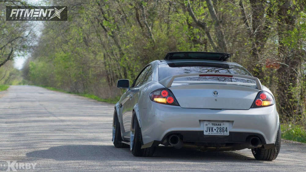 2008 Hyundai Tiburon GTP with 18x10.5 Aodhan DS02 and Hankook 235x40 on ...