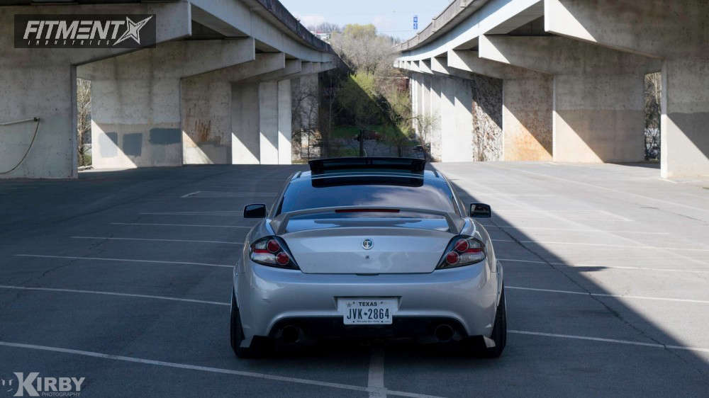 2008 Hyundai Tiburon GTP with 18x10.5 Aodhan DS02 and Hankook 235x40 on ...