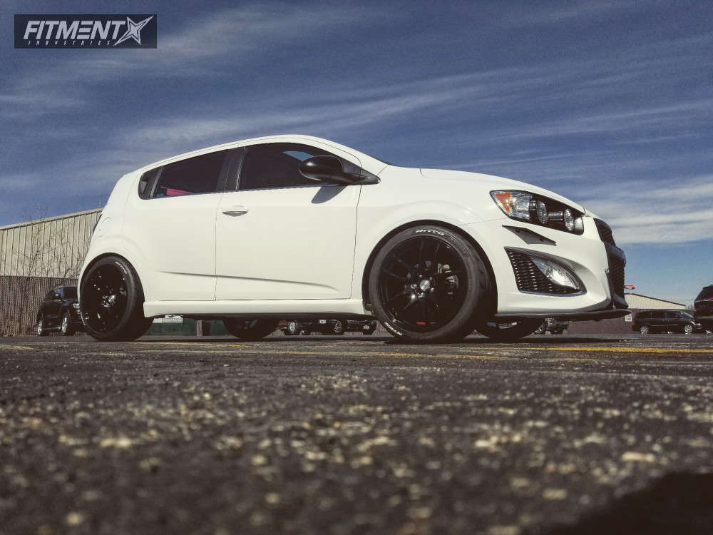 2015 Chevrolet Sonic LTZ with 18x8.5 ESR Sr08 and Nitto 235x40 on ...