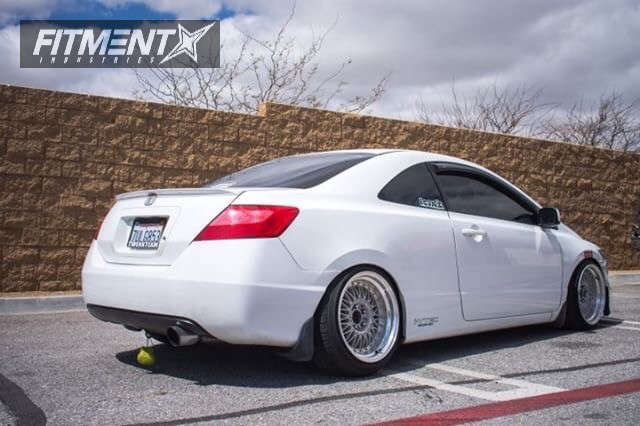 2007 Honda Civic with 17x10 STR 606 and Michelin 215x40 on Coilovers ...