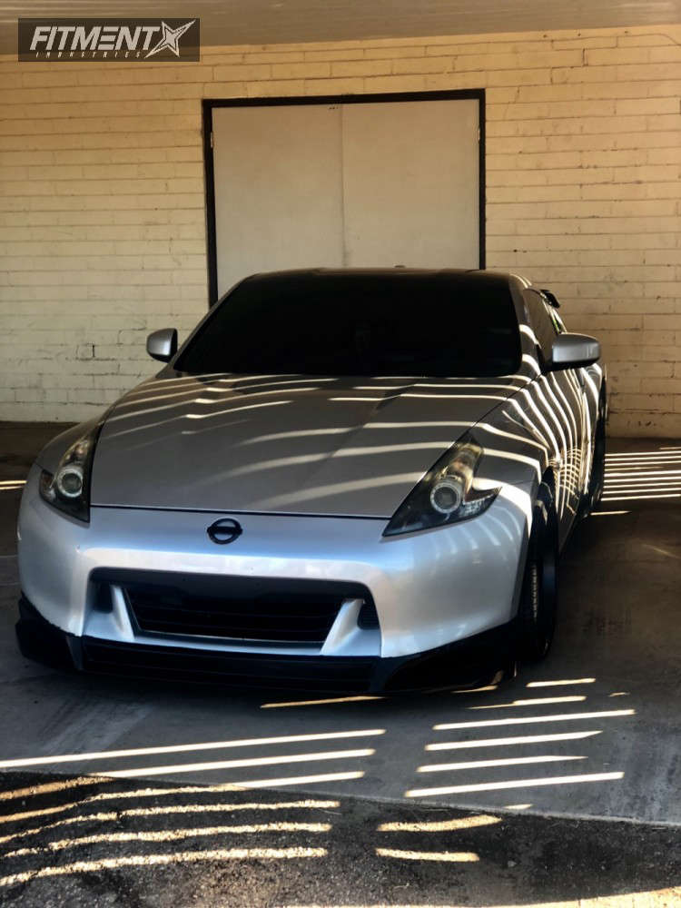 2010 Nissan 370Z with 18x9.5 Enkei RPF1 and Nankang 265x35 on Stock ...