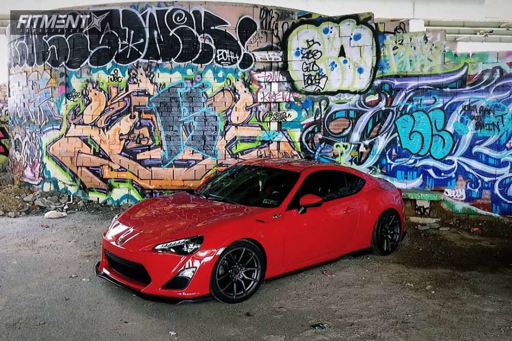 2013 Scion FR-S with 18x9.5 Option Lab R716 and Firestone 255x35 on ...