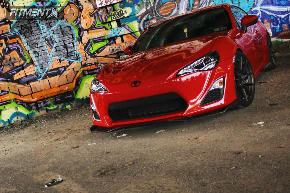 2013 Scion FR-S with 18x9.5 Option Lab R716 and Firestone 255x35 on ...