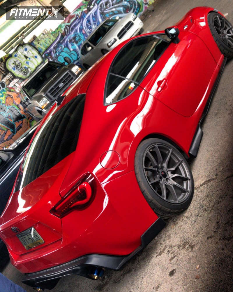2013 Scion FR-S with 18x9.5 Option Lab R716 and Firestone 255x35 on ...