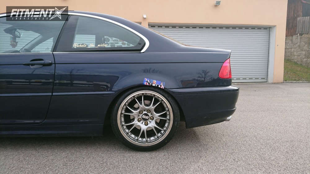 2003 BMW 325 with 18x9.5 BBS Ch and Nankang 225x45 on Coilovers ...