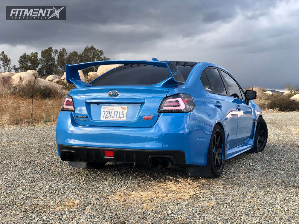 2016 Subaru WRX STI Series.HyperBlue with 18x8.5 Varrstoen Es2 and Toyo ...