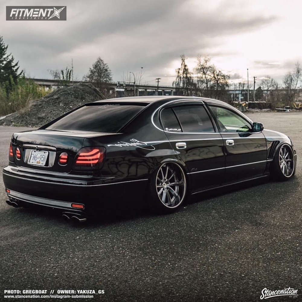 2000 Lexus GS300 4dr Sedan with 19x10 Weds Vishunu and Achilles 235x35 ...