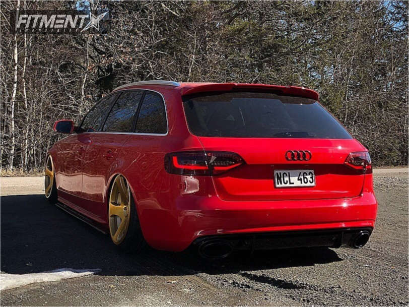 2014 Audi A4 Base with 19x10 Rotiform Tmb and Continental 235x35 on Air ...