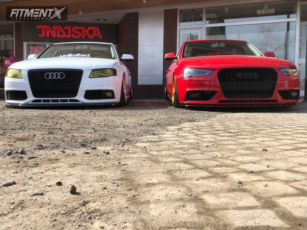 2014 Audi A4 Base with 19x10 Rotiform Tmb and Continental 235x35 on Air ...