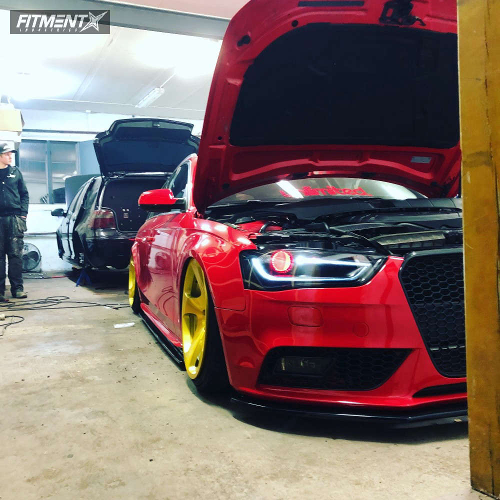 2014 Audi A4 Base with 19x10 Rotiform Tmb and Continental 235x35 on Air ...