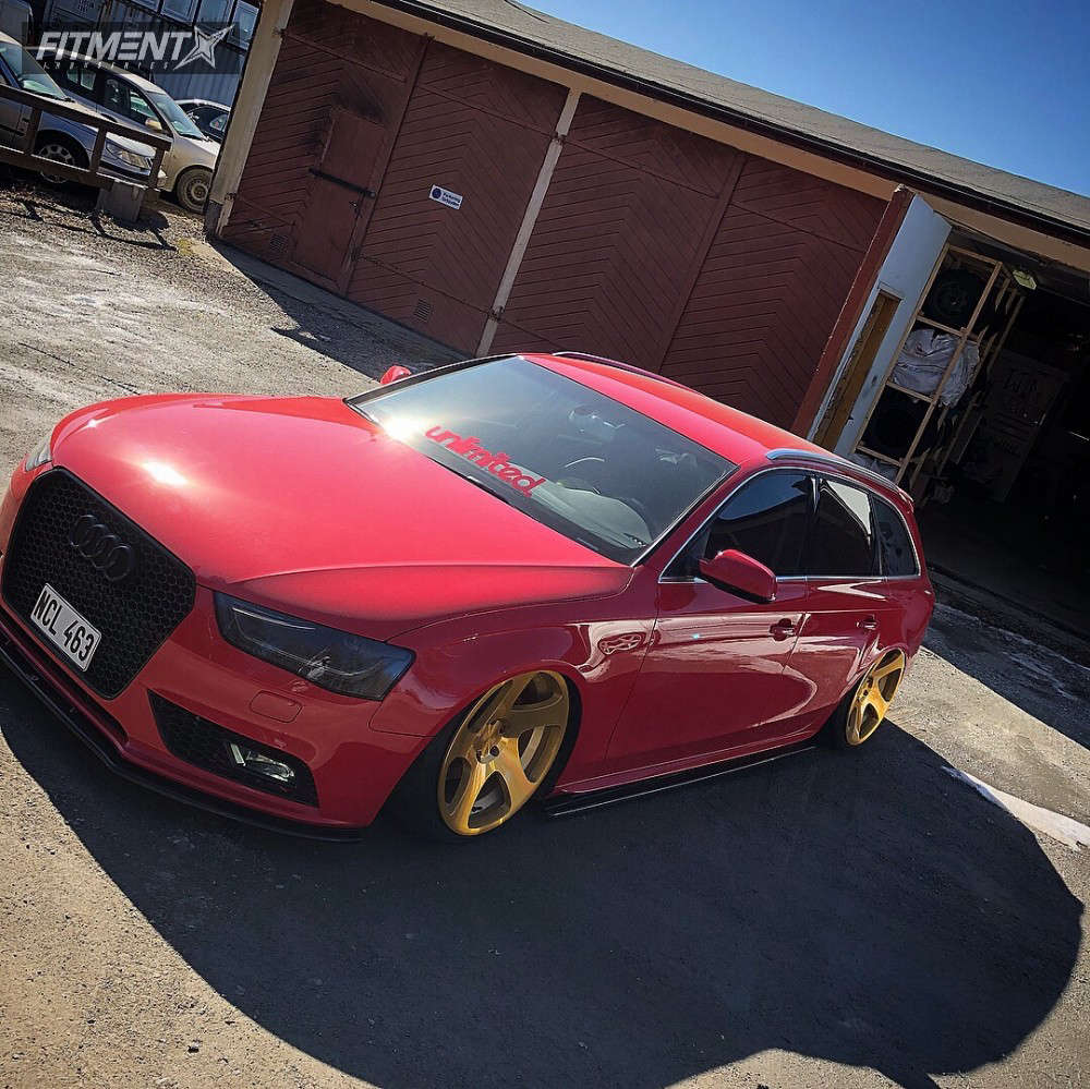 2014 Audi A4 Base with 19x10 Rotiform Tmb and Continental 235x35 on Air ...