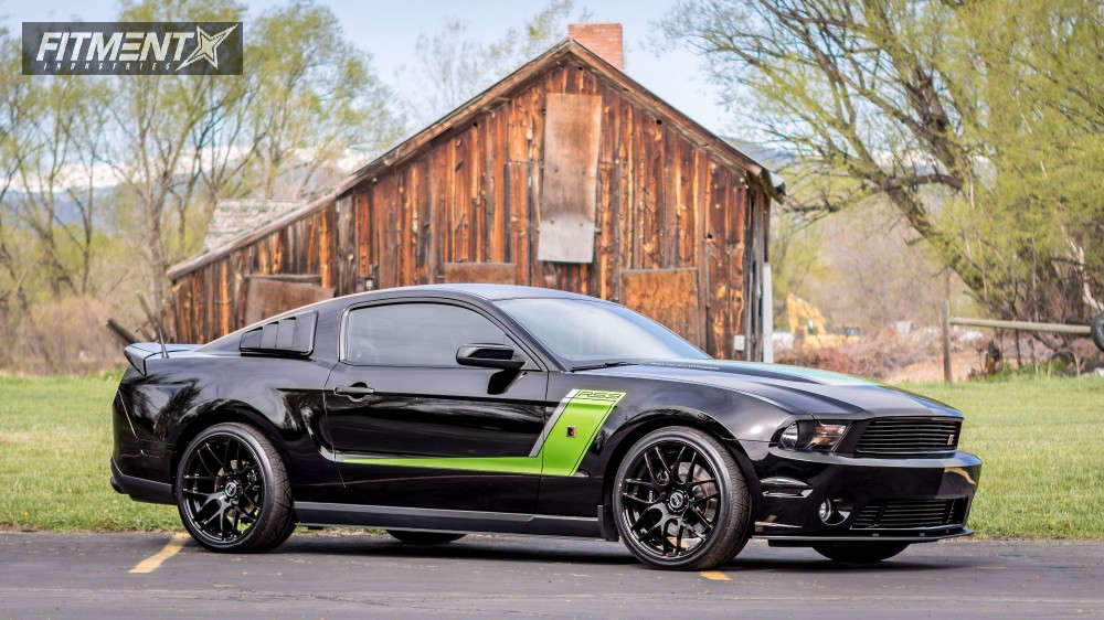 2012 Ford Mustang GT with 20x9 RTR 0.01 and Nitto 255x35 on Lowering ...