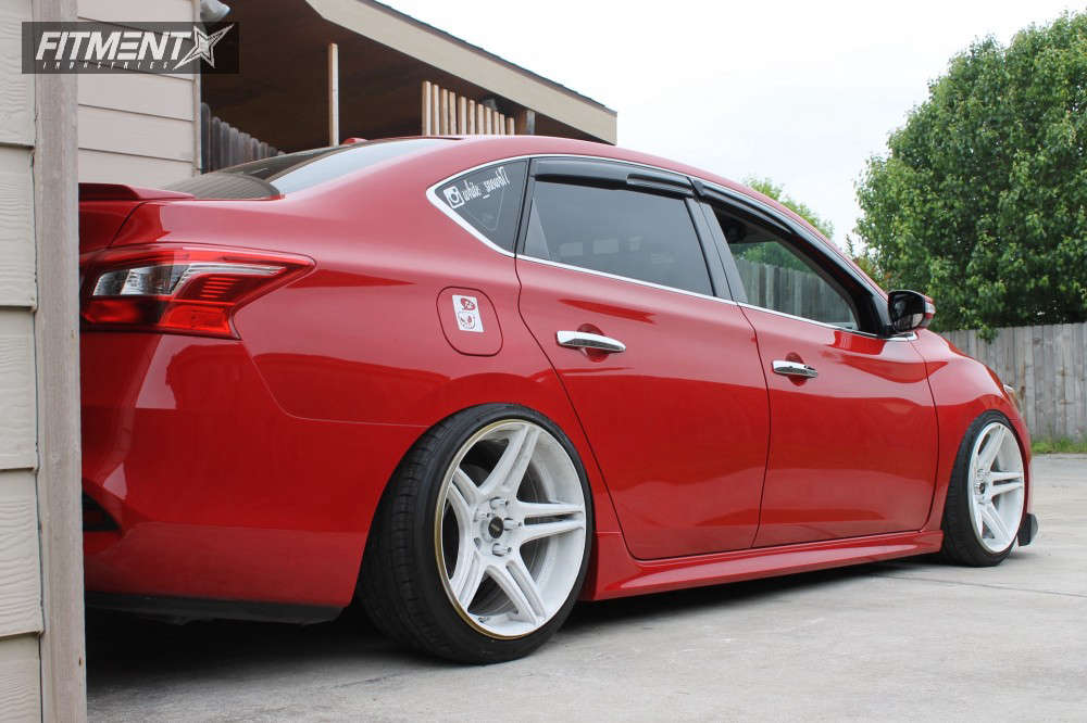2016 Nissan Sentra SR with 18x9 Cosmis Racing S5r and Nankang 225x40 on ...