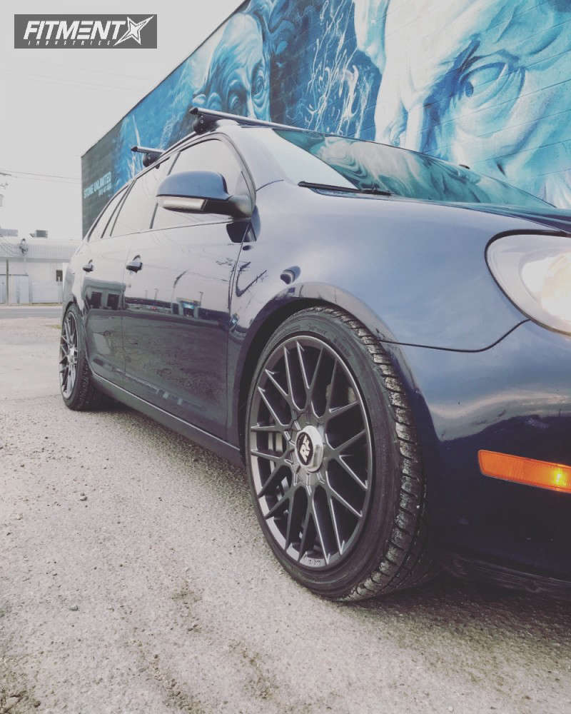 2011 Volkswagen Golf SportWagen TDI with 18x8.5 Rotiform Rse and ...
