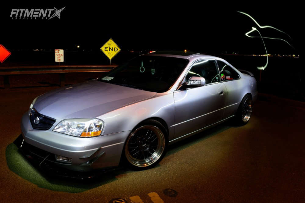 2001 Acura CL Type-S with 18x8.5 STR 601 and Pirelli 245x35 on Coilovers | 372316 | Fitment ...