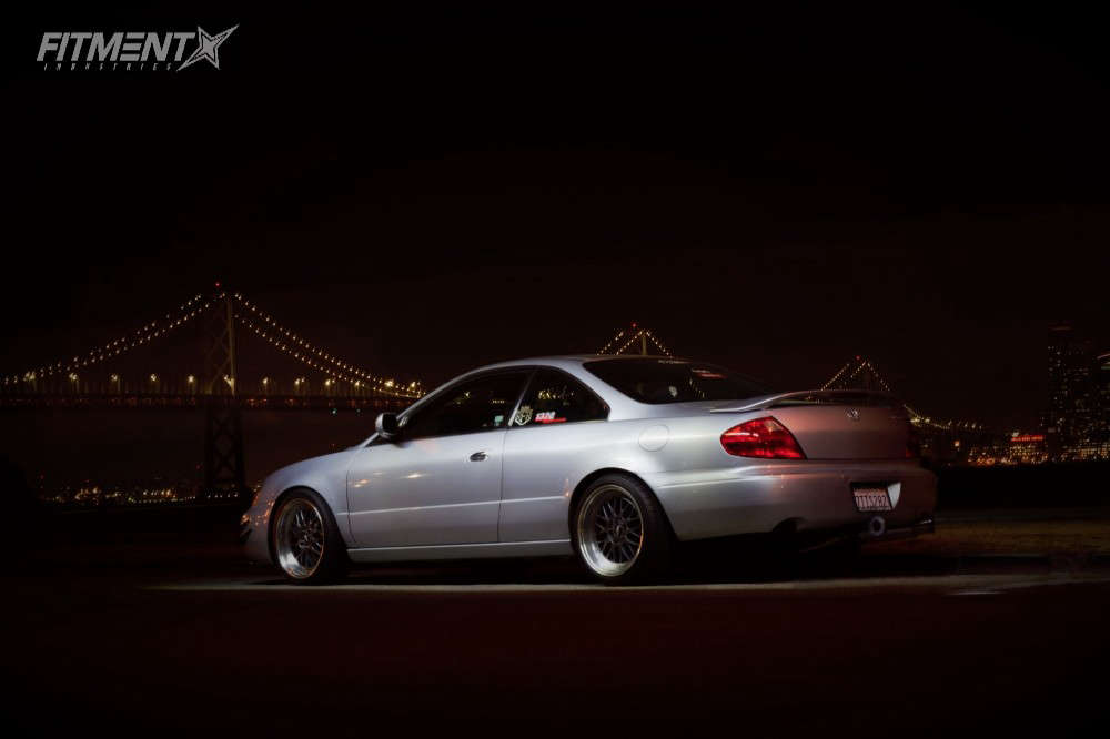 2001 Acura CL Type-S with 18x8.5 STR 601 and Pirelli 245x35 on ...