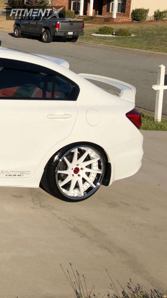 2015 Honda Civic Si with 19x9.5 Avant Garde F421 and Nitto 225x35 on ...