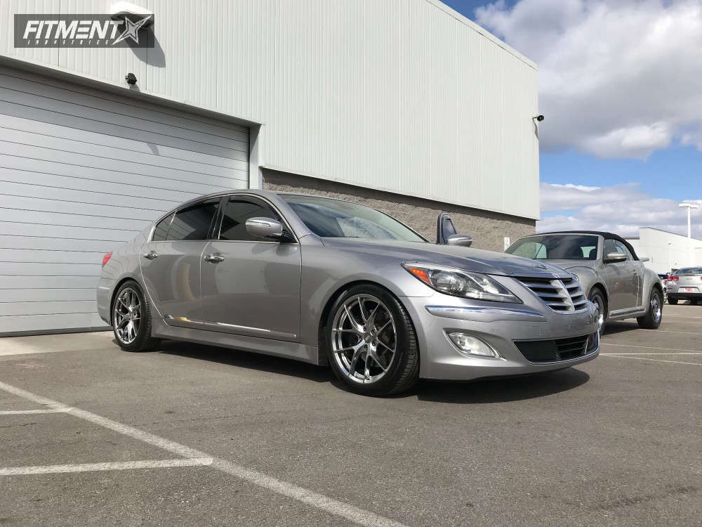 2012 Hyundai Genesis 3.8 with 19x8.5 ESR Rf2 and Continental 235x45 on ...