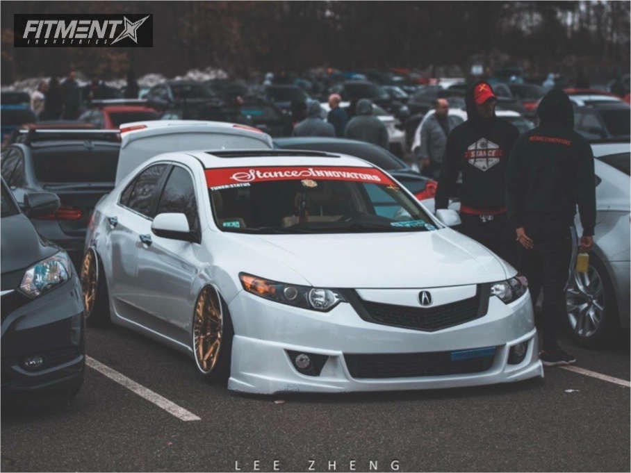 2013 Acura TSX Base with 19x10 GMR VX-6 Deep Concave and Federal 215x35 ...