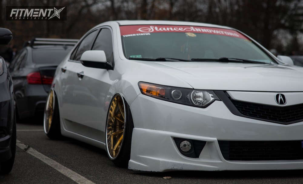 2013 Acura TSX Base with 19x10 GMR VX-6 Deep Concave and Federal 215x35 ...