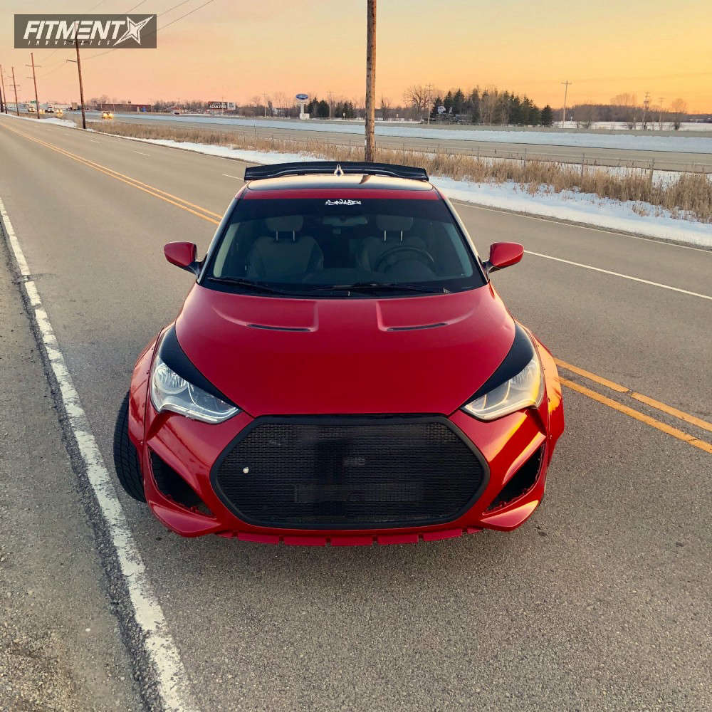 2012 Hyundai Veloster Base with 18x10.5 ESR Sr01 and BFGoodrich 275x40 ...
