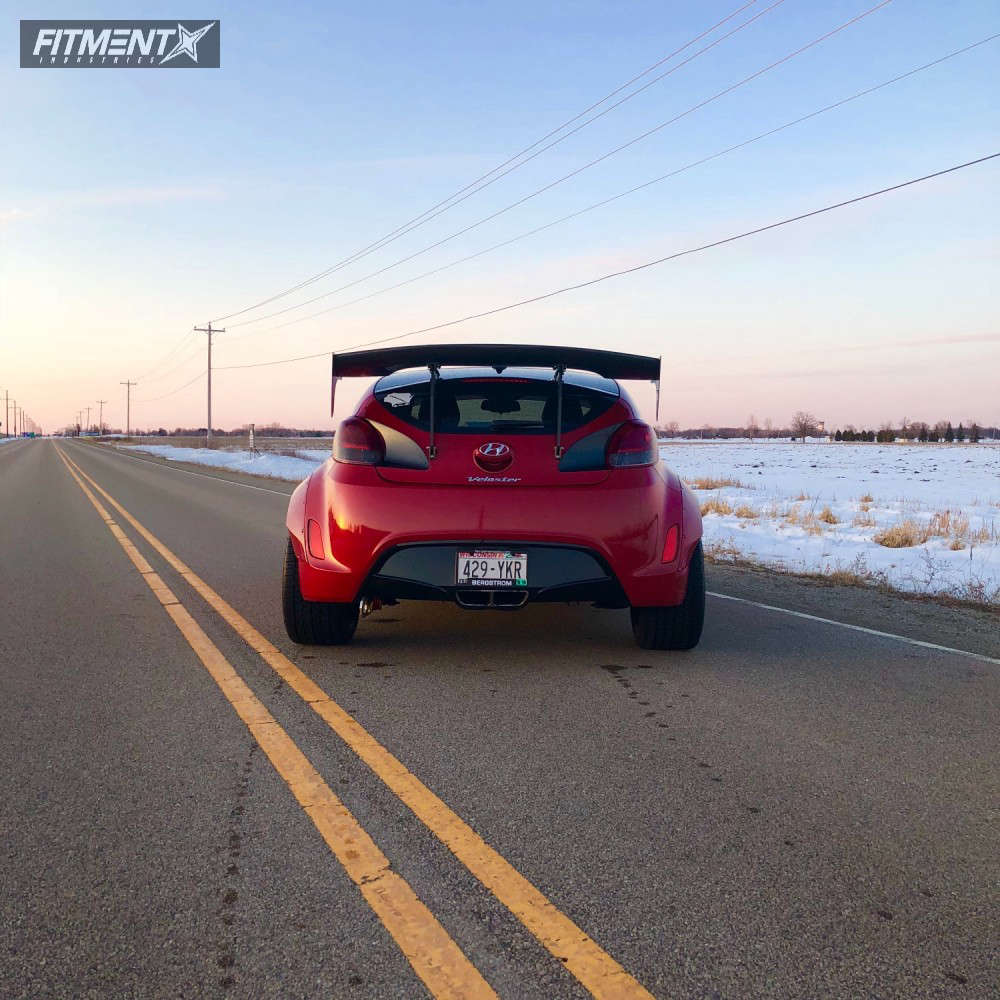 2012 Hyundai Veloster Base with 18x10.5 ESR Sr01 and BFGoodrich 275x40 ...
