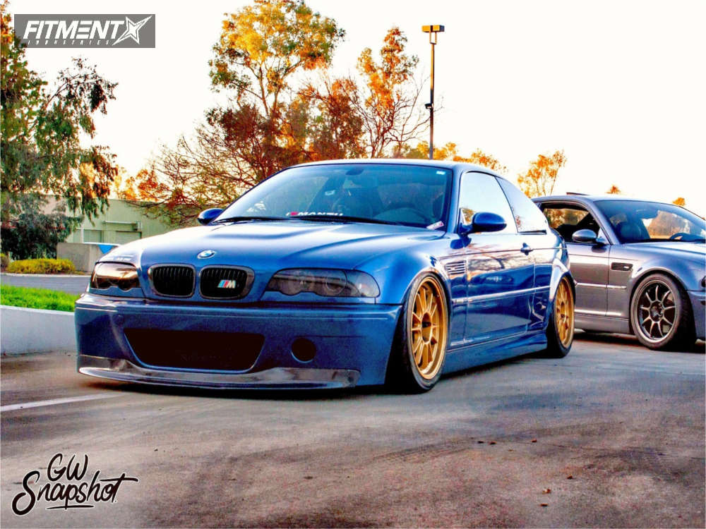 2004 BMW M3 Base with 18x9.5 Konig Hypergram and Federal 245x45 on Air ...