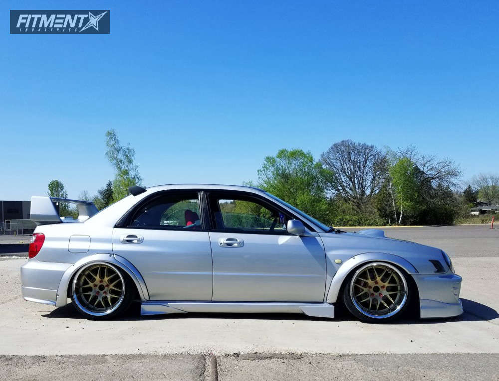 2002 Subaru WRX Base with 18x10.5 XXR 526 and Nankang 225x35 on Air ...