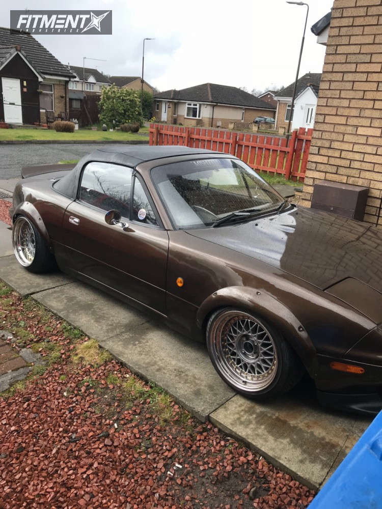 1997 Mazda MX-5 Miata with 15x9 BBS Rm and Nankang 195x45 on Coilovers ...