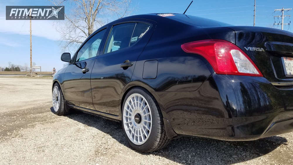 2015 Nissan Versa with 17x8 Rotiform Las-r and Cooper 215x45 on ...