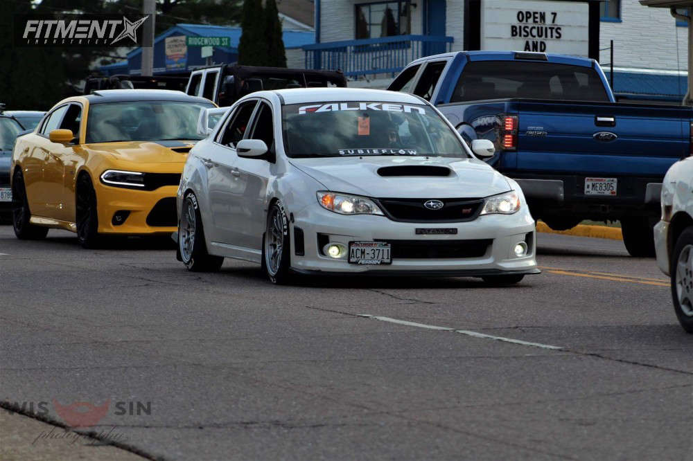 2012 Subaru WRX STI with 18x9.5 Enkei Nt03 and Falken 235x40 on ...