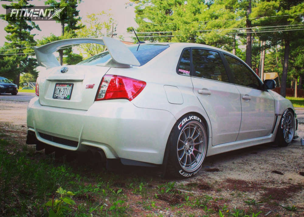 2012 Subaru WRX STI with 18x9.5 Enkei Nt03 and Falken 235x40 on ...