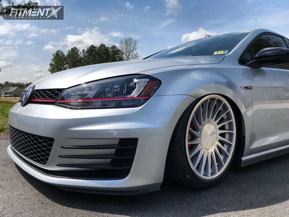 2017 Volkswagen GTI with 18x8.5 3SDM 0.04 and Nankang 215x40 on Air ...