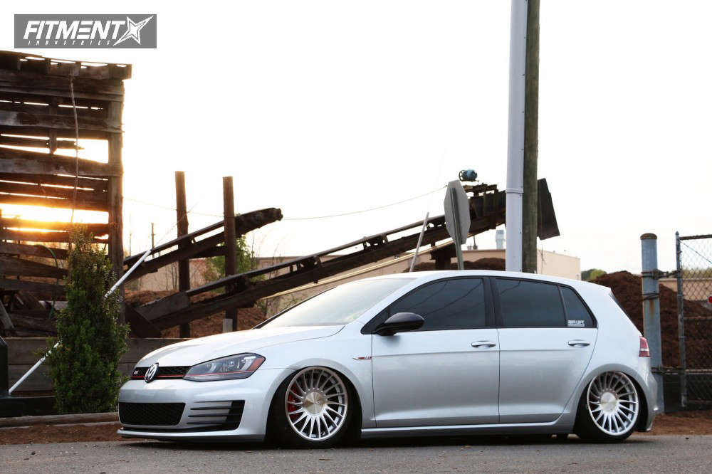 2017 Volkswagen GTI with 18x8.5 3SDM 0.04 and Nankang 215x40 on Air ...