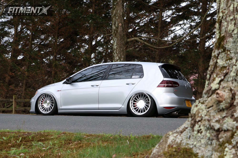 2017 Volkswagen GTI with 18x8.5 3SDM 0.04 and Nankang 215x40 on Air ...