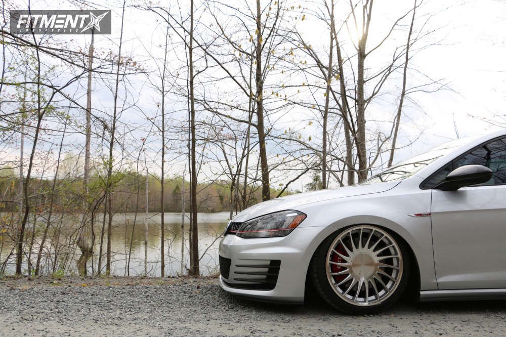 2017 Volkswagen GTI with 18x8.5 3SDM 0.04 and Nankang 215x40 on Air ...