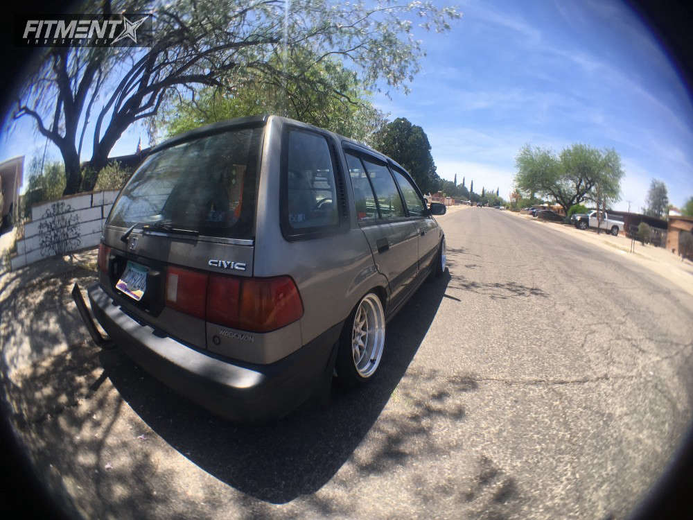1989 Honda Civic with 15x8 STR 513 and Federal 165x50 on Coilovers ...
