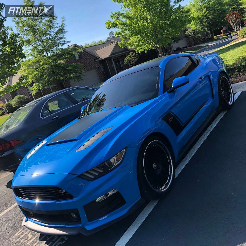 2017 Ford Mustang with 20x10 HRE and Nitto 275x35 on Coilovers | 383963 | Fitment Industries