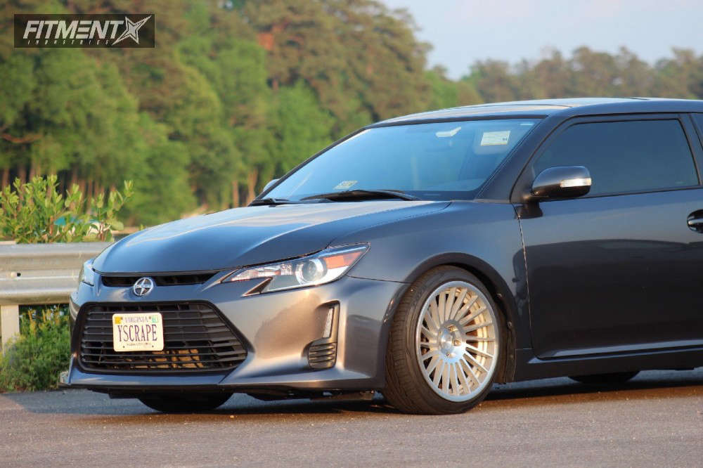 2015 Scion TC Base with 18x9.5 Rotiform IND and Toyo Tires 225x20 on ...