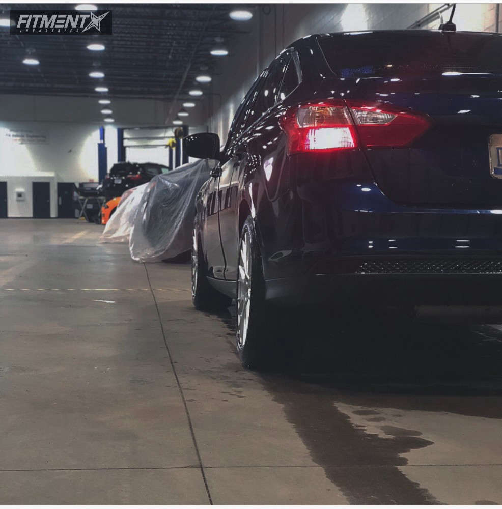 2012 Ford Focus with 17x8 Konig Interflow and Delinte 225x50 on Stock ...