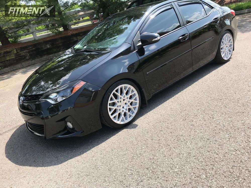 2015 Toyota Corolla with 18x8.5 Rotiform Blq and Firestone 225x40 on ...