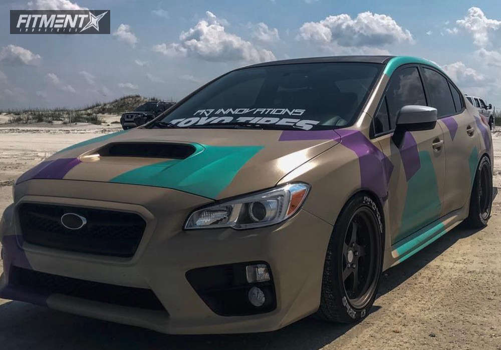 2015 Subaru WRX with 18x9.5 ESR Sr02 and Toyo Tires 255x40 on Lowering ...