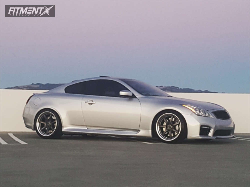 2008 INFINITI G37 with 19x9.5 Work Emotion T7r2p and Michelin 255x35 on ...