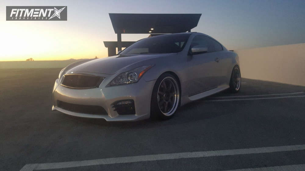 2008 INFINITI G37 with 19x9.5 Work Emotion T7r2p and Michelin 255x35 on ...